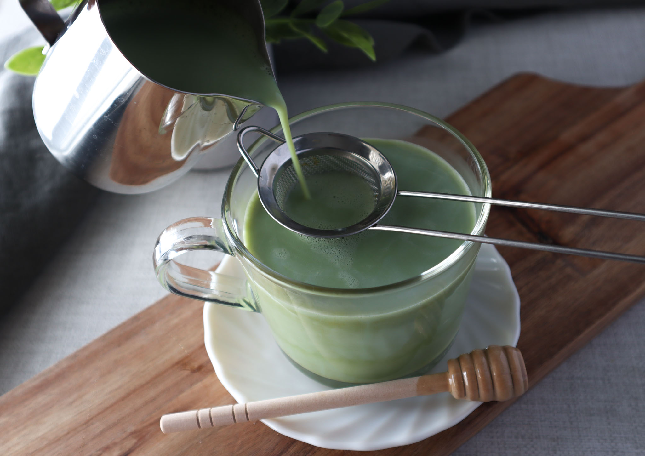 Honey Vanilla Matcha Latte | Sweet & Seasoned