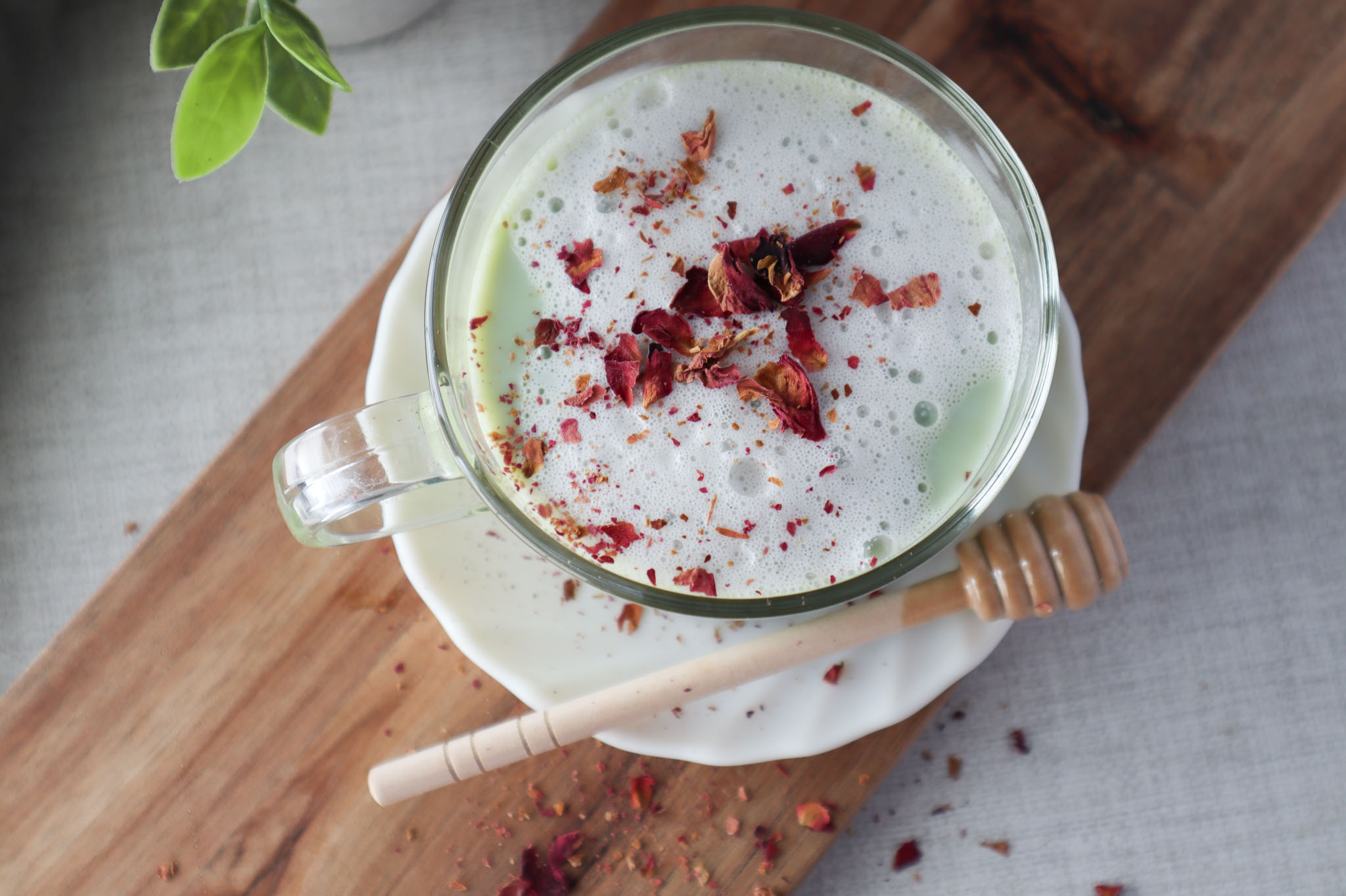 Honey Vanilla Matcha Latte | Sweet & Seasoned