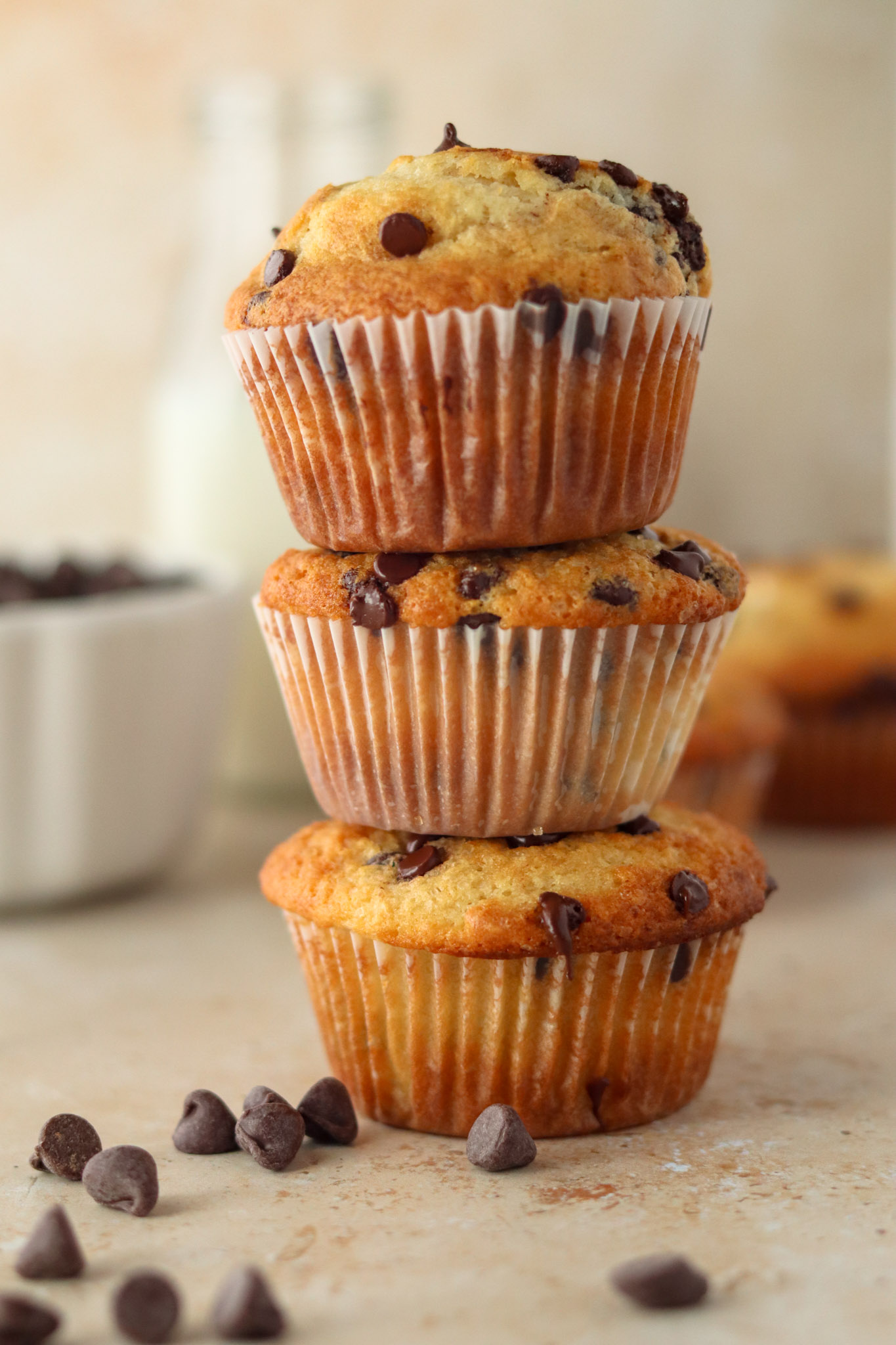 Small Batch Chocolate Chip Muffins | Sweet & Seasoned