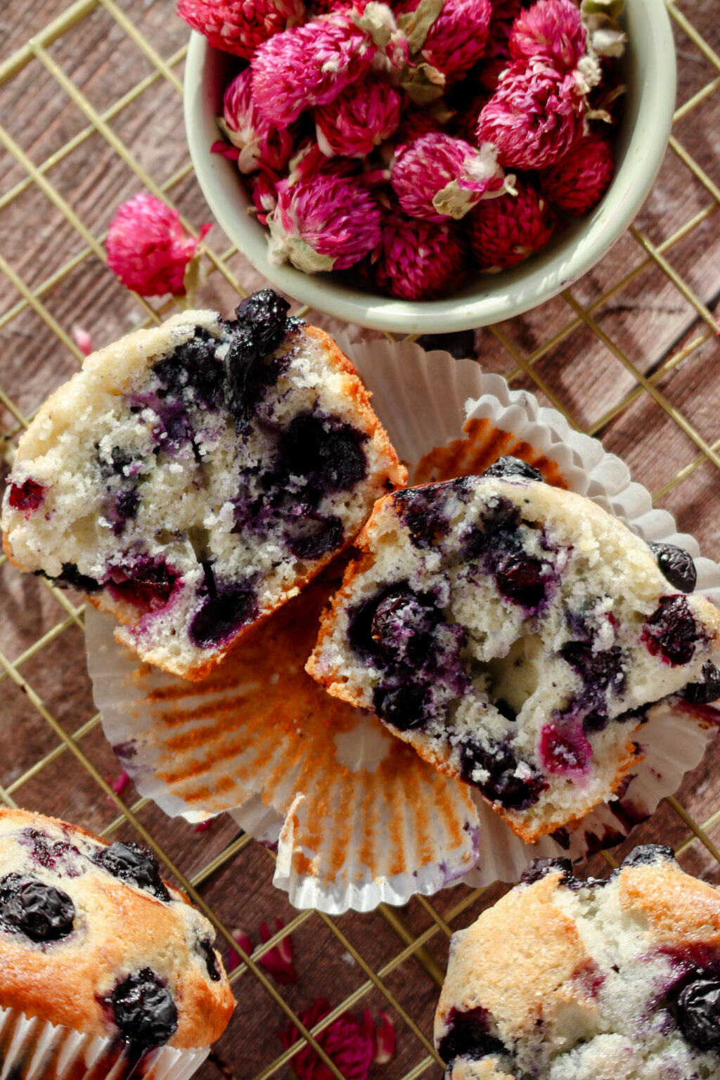 Small Batch Lemon Blueberry Muffins | Sweet & Seasoned
