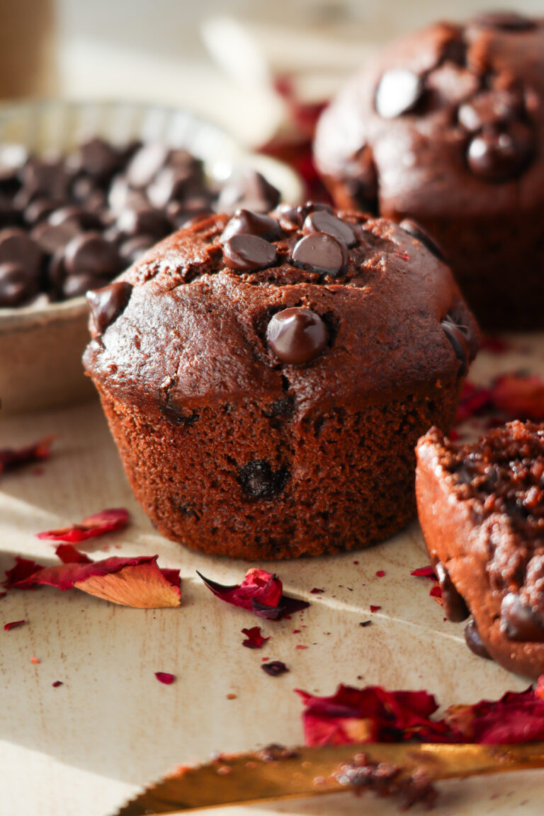 Small Batch Double Chocolate Muffins | Sweet & Seasoned