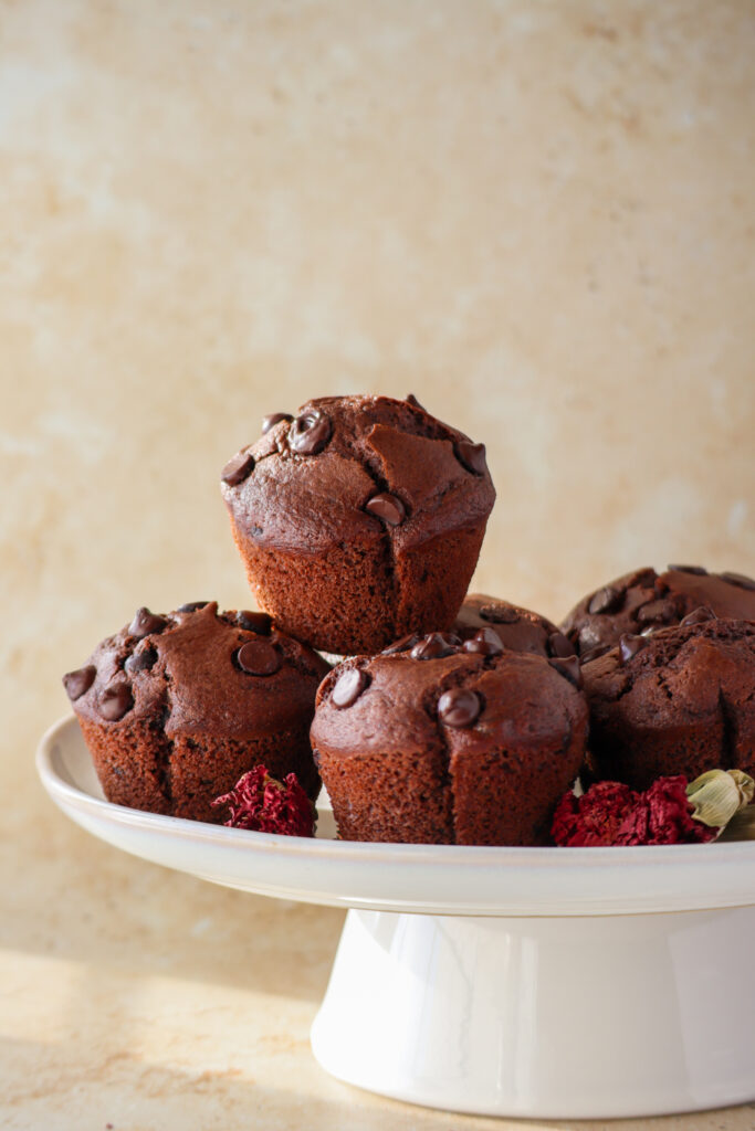Small Batch Double Chocolate Muffins | Sweet & Seasoned