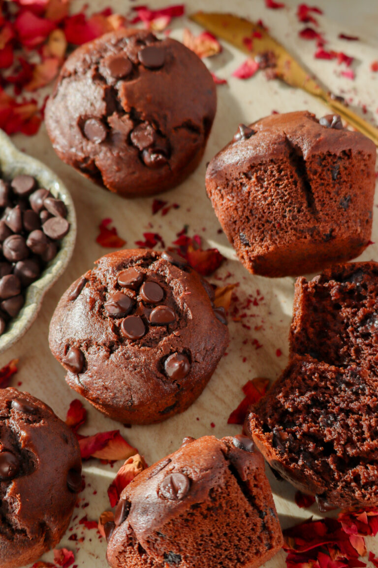 Small Batch Double Chocolate Muffins | Sweet & Seasoned