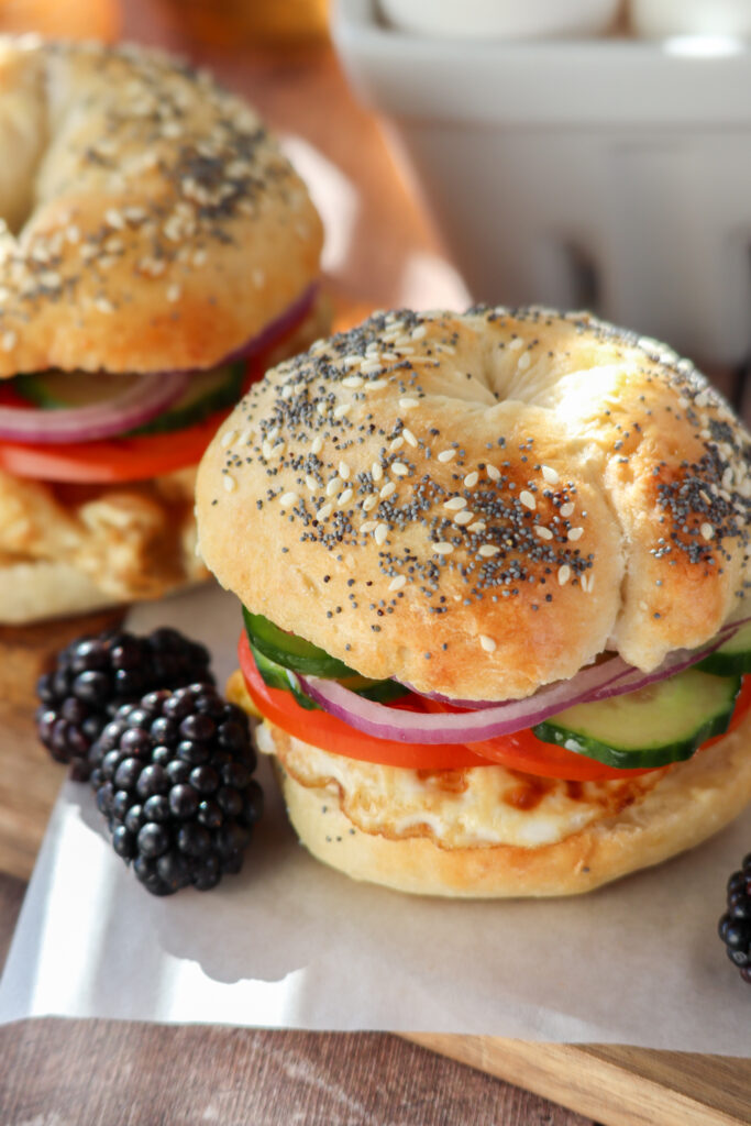 Cottage Cheese Egg Bagel | Sweet & Seasoned